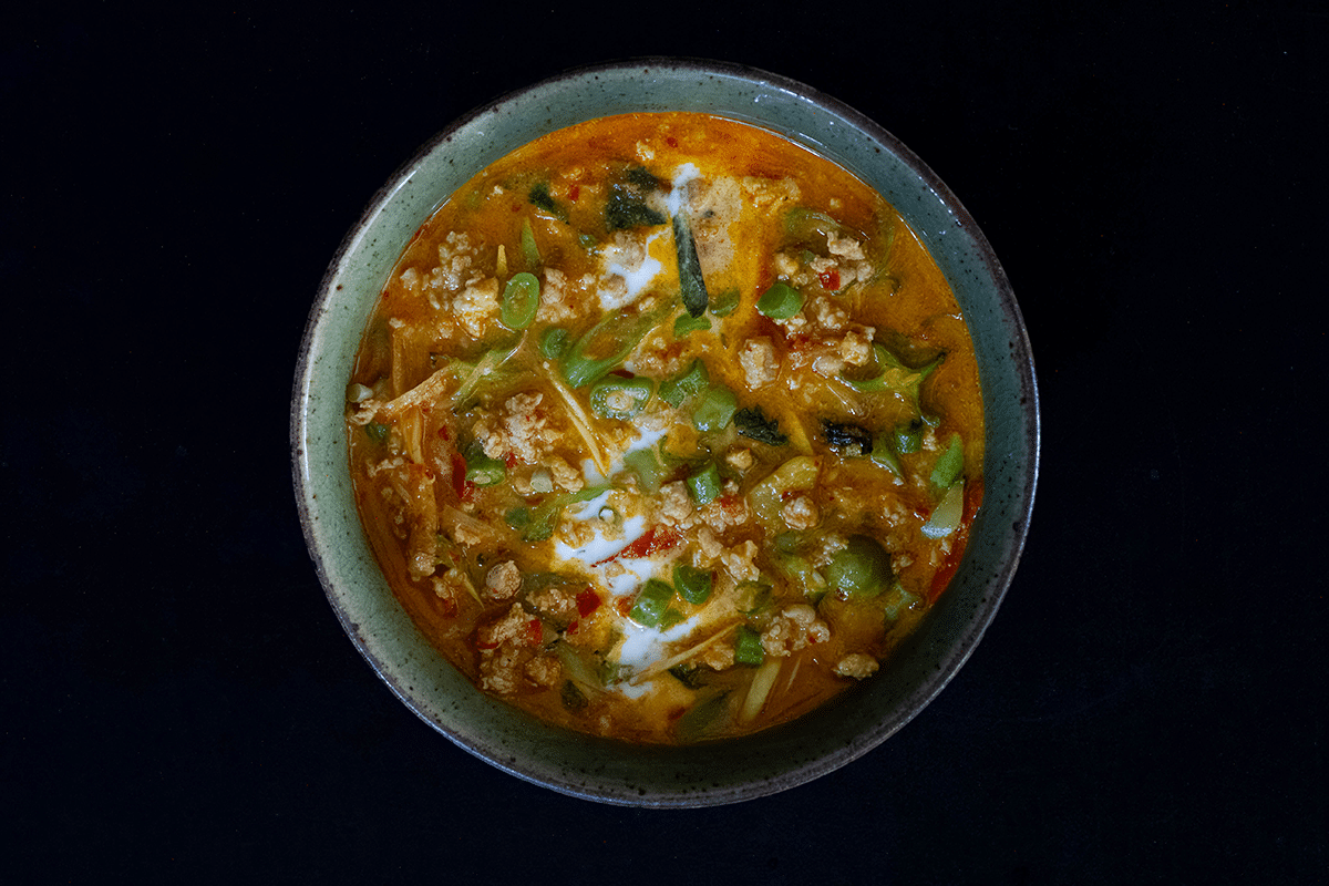 Thaifoodmaster - Pork and Three Beans Minced-Bird Style Curry (แกงคั่ว ...