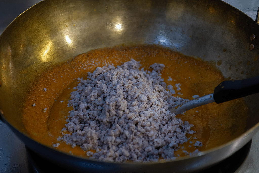 Thaifoodmaster - Pork and Three Beans Minced-Bird Style Curry (แกงคั่ว ...